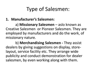 Professional salesmanship | PPTX