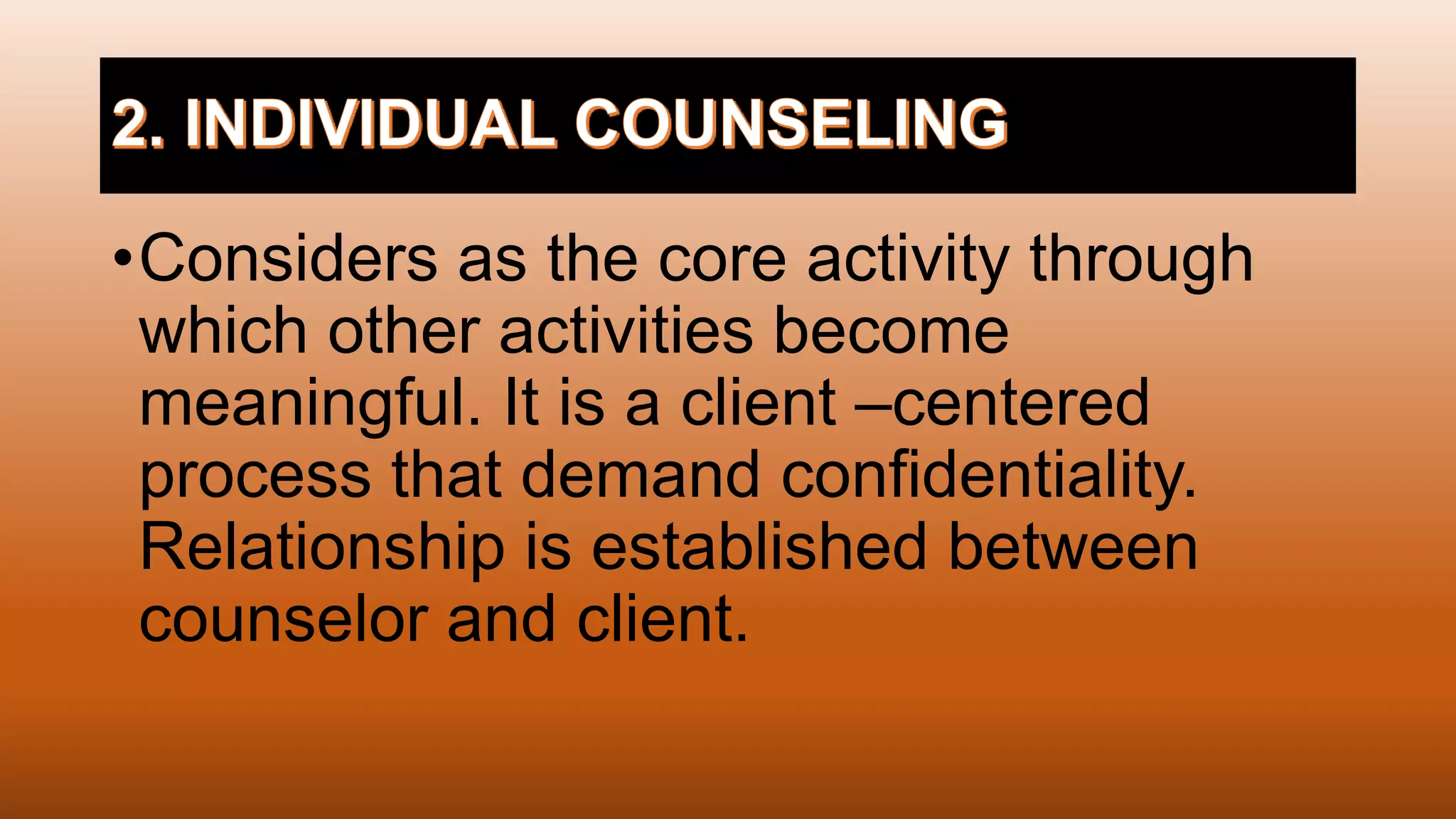 Professionals and practioners in counseling | PPTX