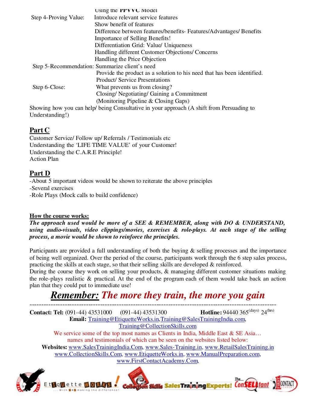 SALES TRAINING for FINANCIAL ADVISORS