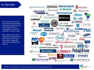 PSC Biotech - Professional Services | PPTX | Biotech and Biomedical ...