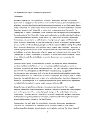 United States of America services agreement for Companies | PDF