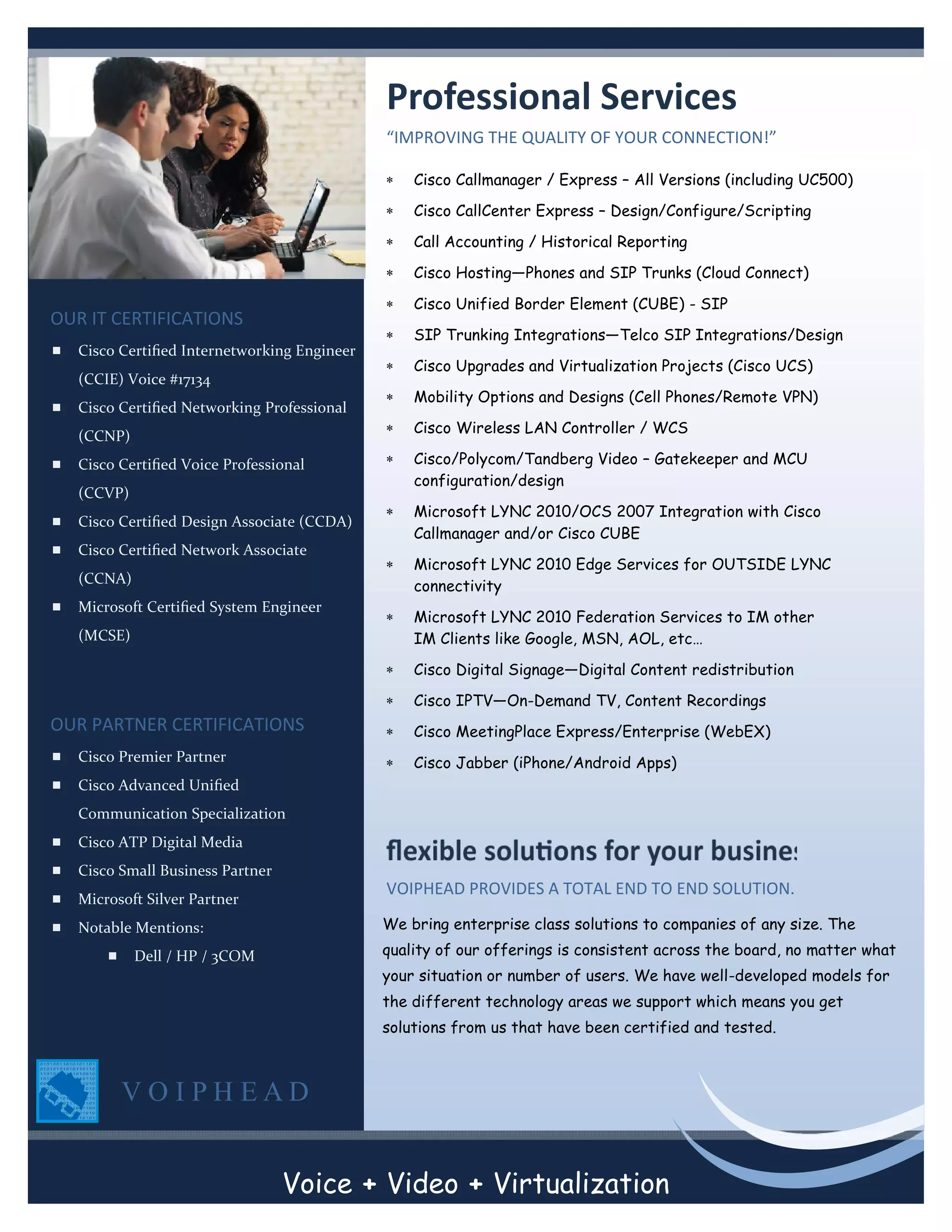 VOIPHEAD Services Handout V3 | PDF | Web Conferencing | Computer ...