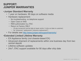 Juniper Services and Support | PPT