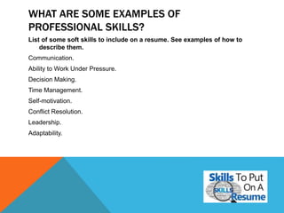 Professional skill | PPTX