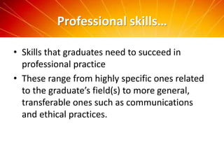 Professional Skills to a Successful Career | PPTX