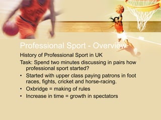 AS PE: Professional sport - overview | PPT