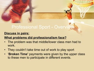 AS PE: Professional sport - overview | PPT