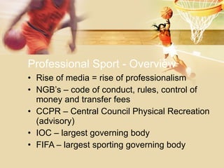 AS PE: Professional sport - overview | PPT