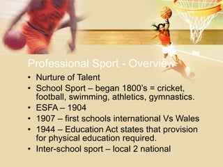 AS PE: Professional sport - overview | PPT