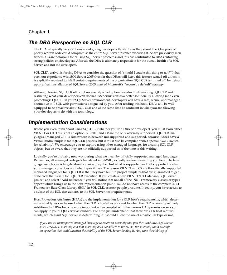 Professional sql server 2005 clr programming Professional sql server 2005 clr programming