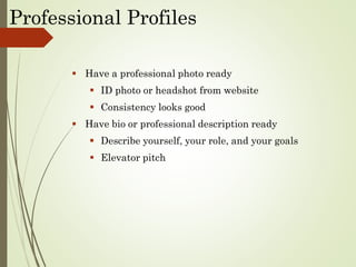 Professional Standards: Social Media and Professionalism | PPT