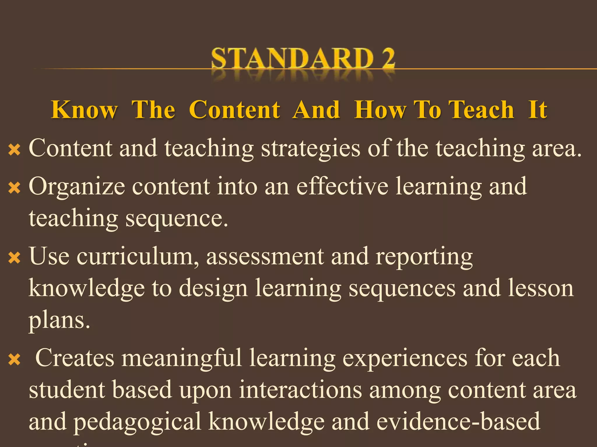 Professional standards for teaching | PPTX