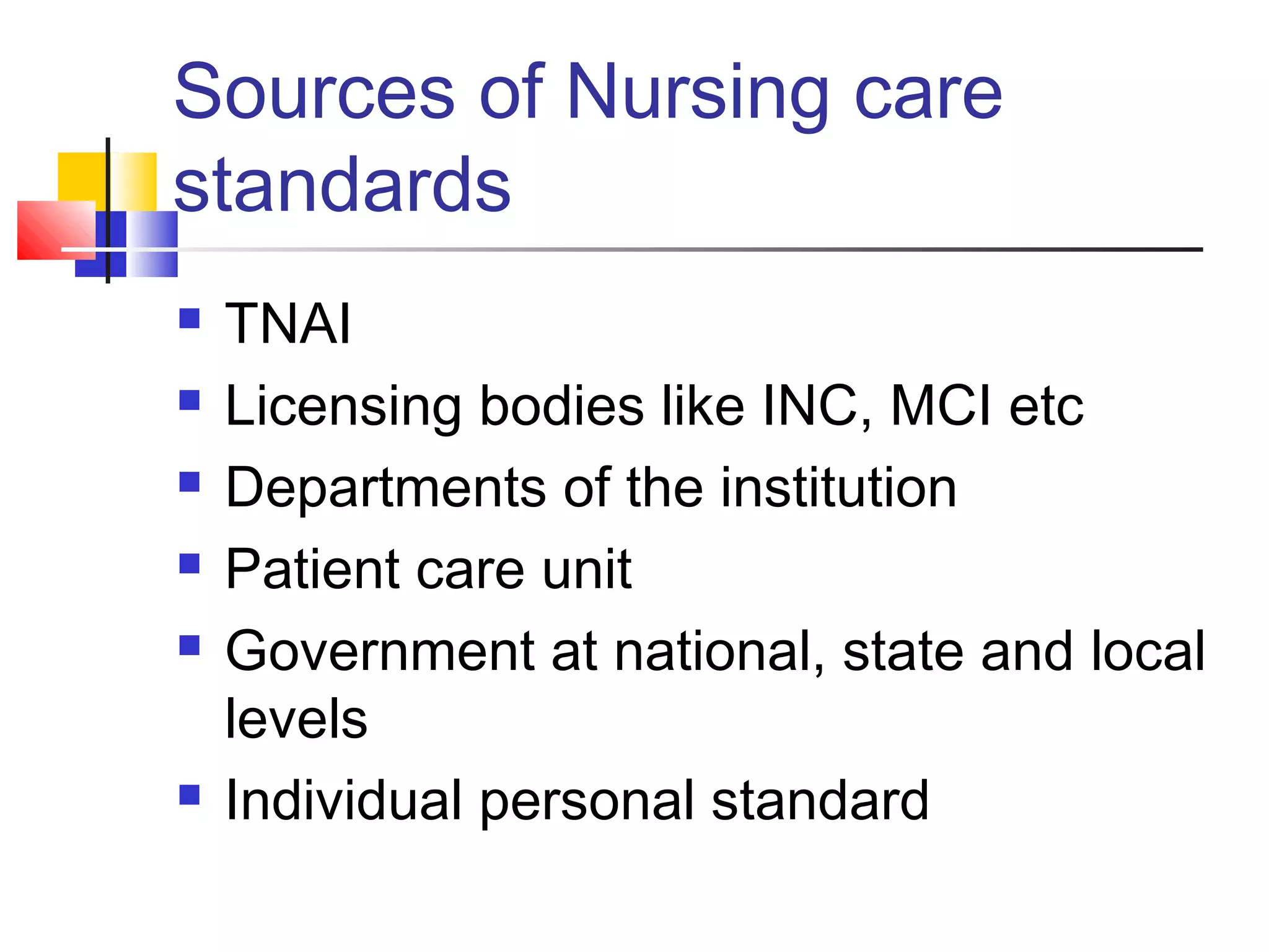 Professional standards in nursing | PPT