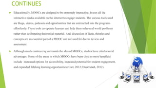 MOOC (PRESENTATION) | PPT