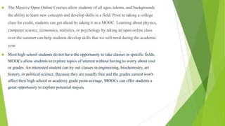MOOC (PRESENTATION) | PPT