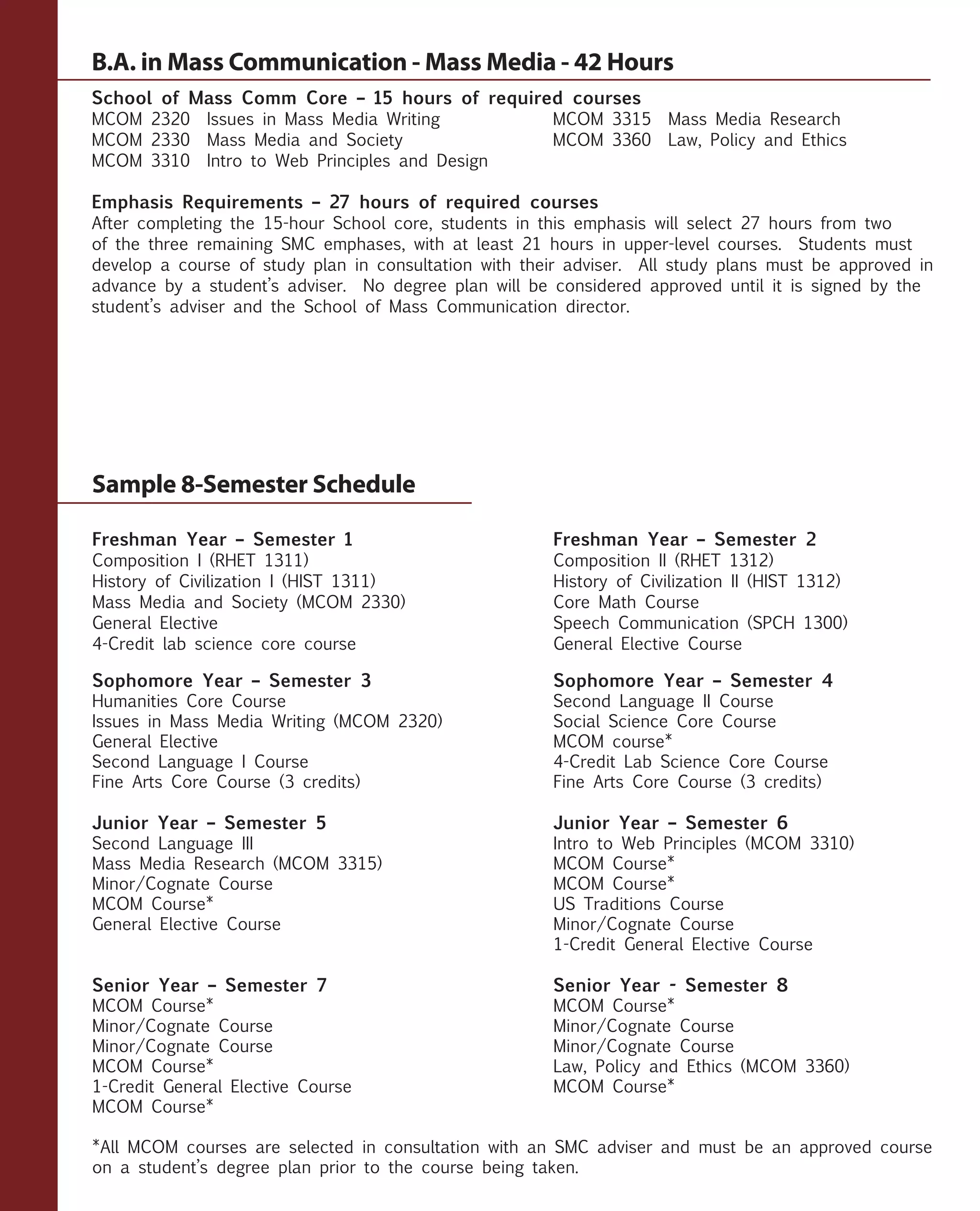 UALR School of Masscomm Mass Media Customize | PDF