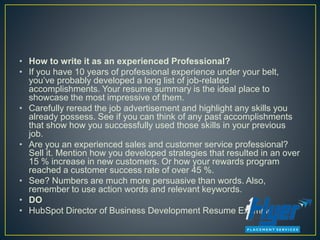 Professional summary why does it matter | PPT