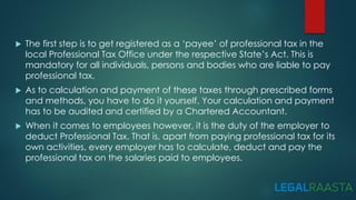 Professional tax | PDF