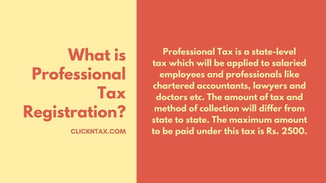 Professional tax registration | PPT
