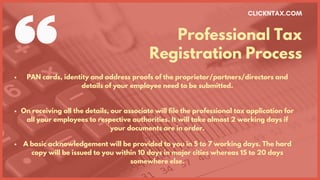 Professional tax registration | PPT