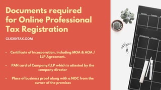Professional tax registration | PPT