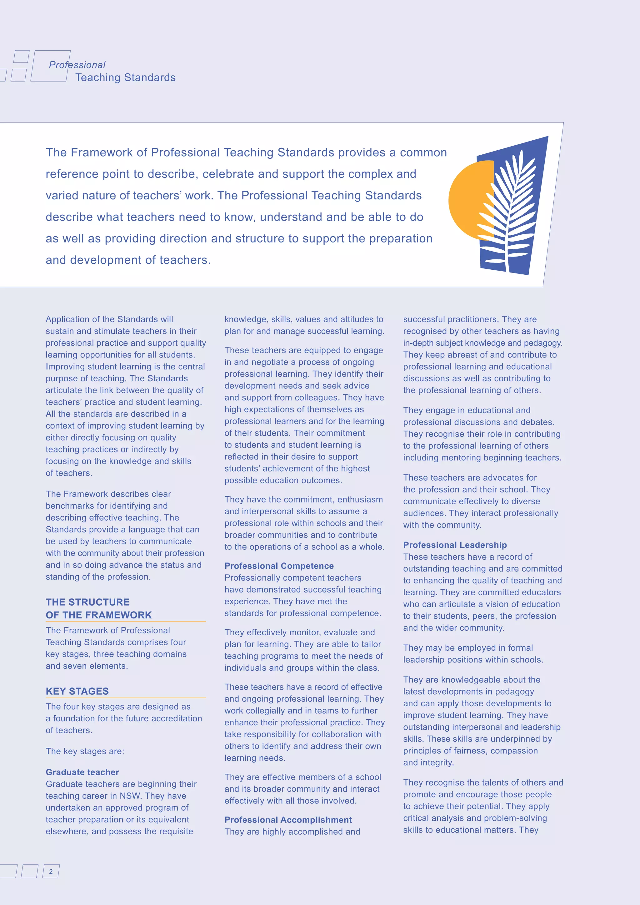 Professional teaching standards | PDF
