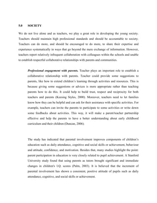 Professional Teaching Standards Report | PDF