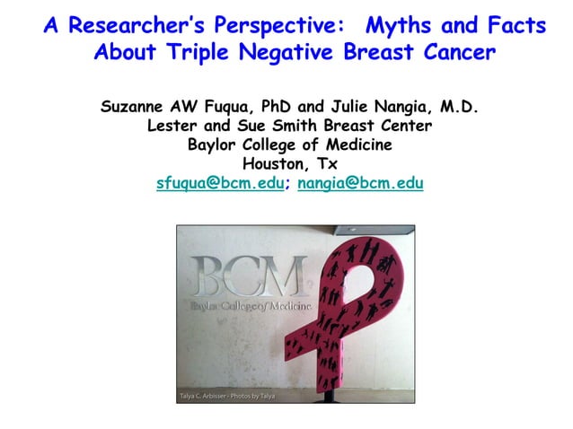 A Researcher's Perspective: Myths & Facts about Triple Negative Breast ...