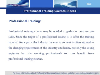 Professional Training Courses Advantages | PPT