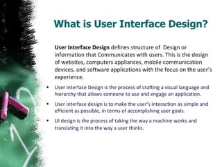 Professional ui for a website design | PPT