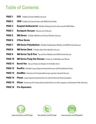 IPC Eagle Professional Vacuums | PDF