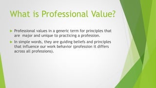 PROFESSIONAL VALUES by Prerna.pptx