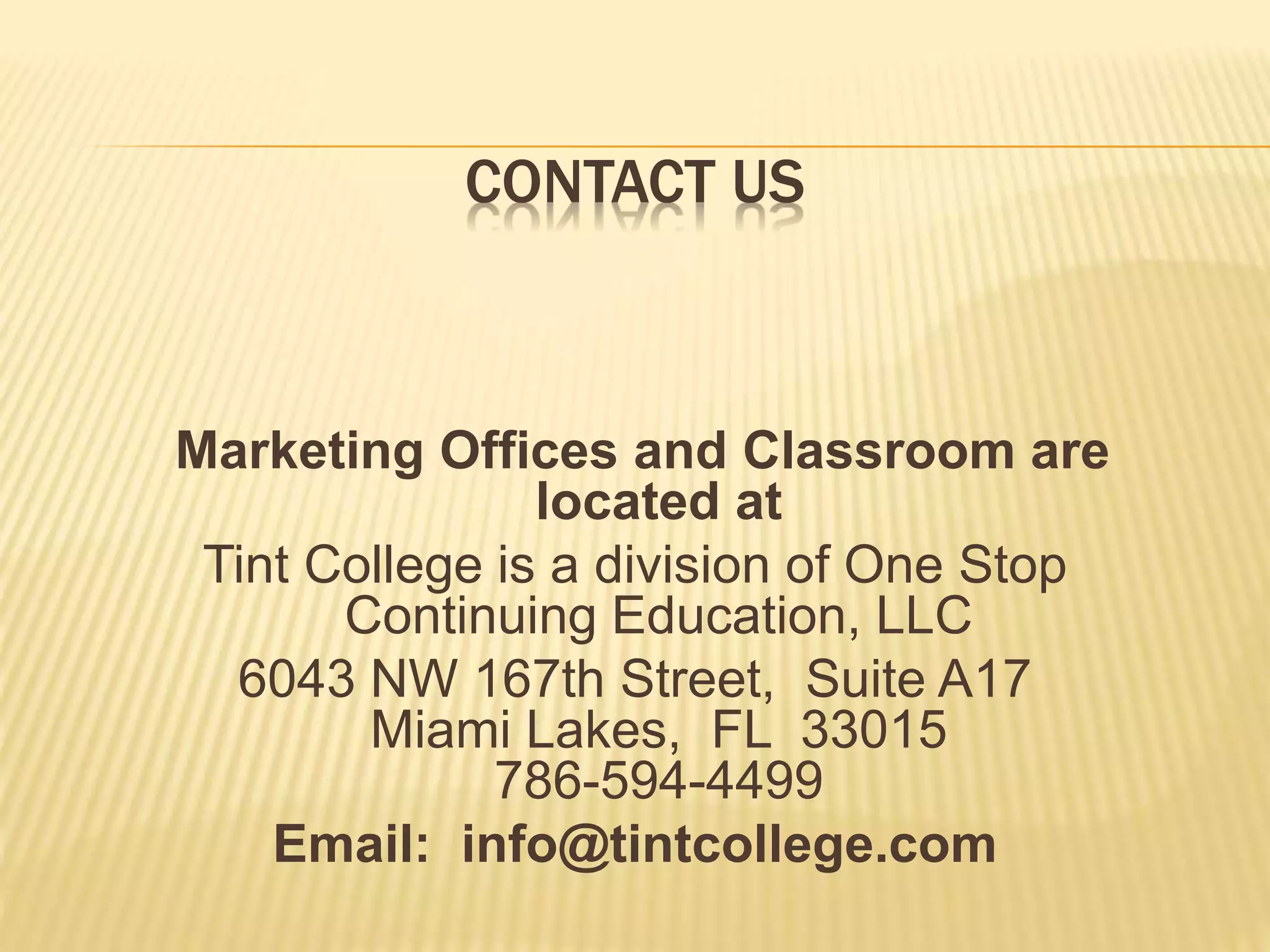 Professional window tinting | PPTX