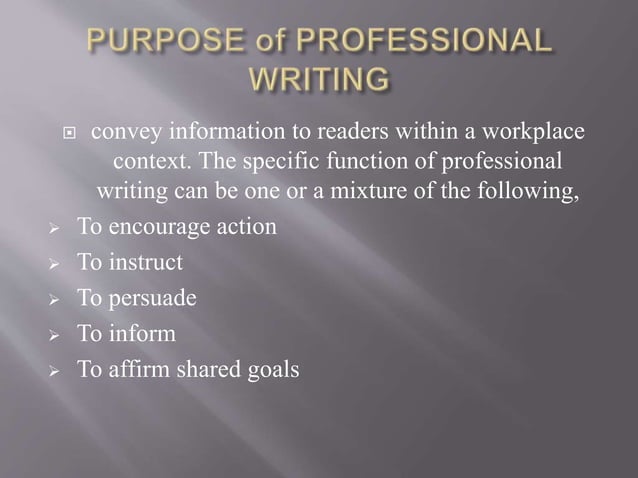 Professional writing | PPTX | Freelance Writing | Content Production