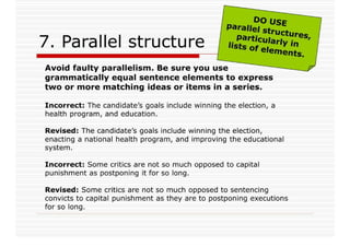 Professional Writing In English Clarity Guidelines (Ii) | PDF