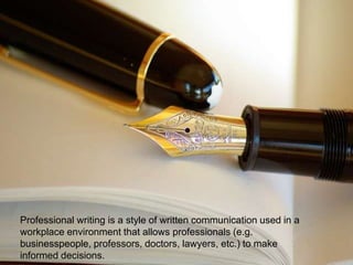 Professional writing | PPTX