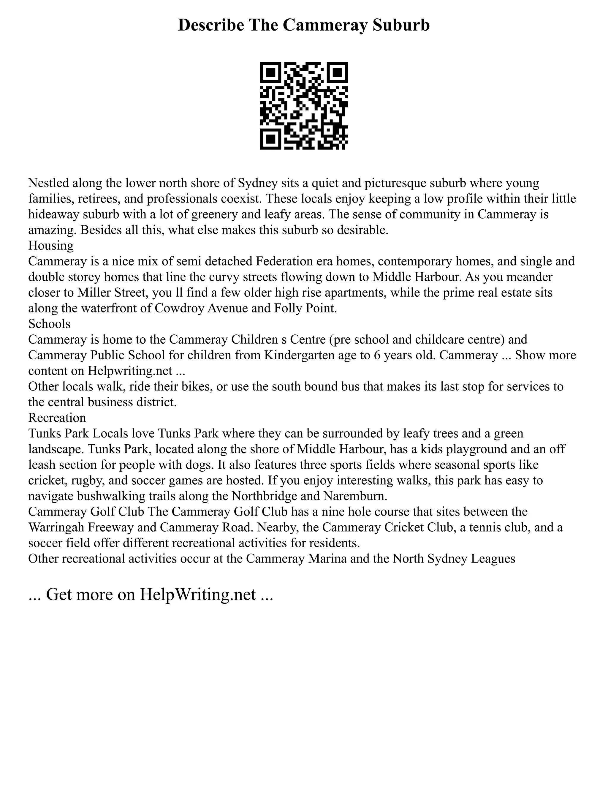 Professional Writing Sample | PDF