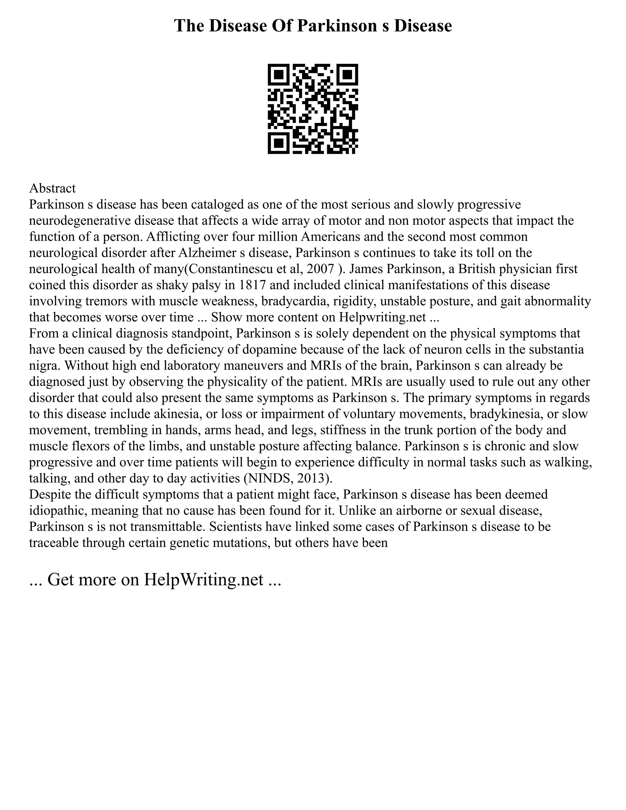 Professional Writing Sample | PDF