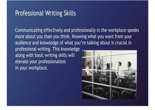 Professional Writing Tips | PPT