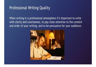 Professional Writing Tips | PPT