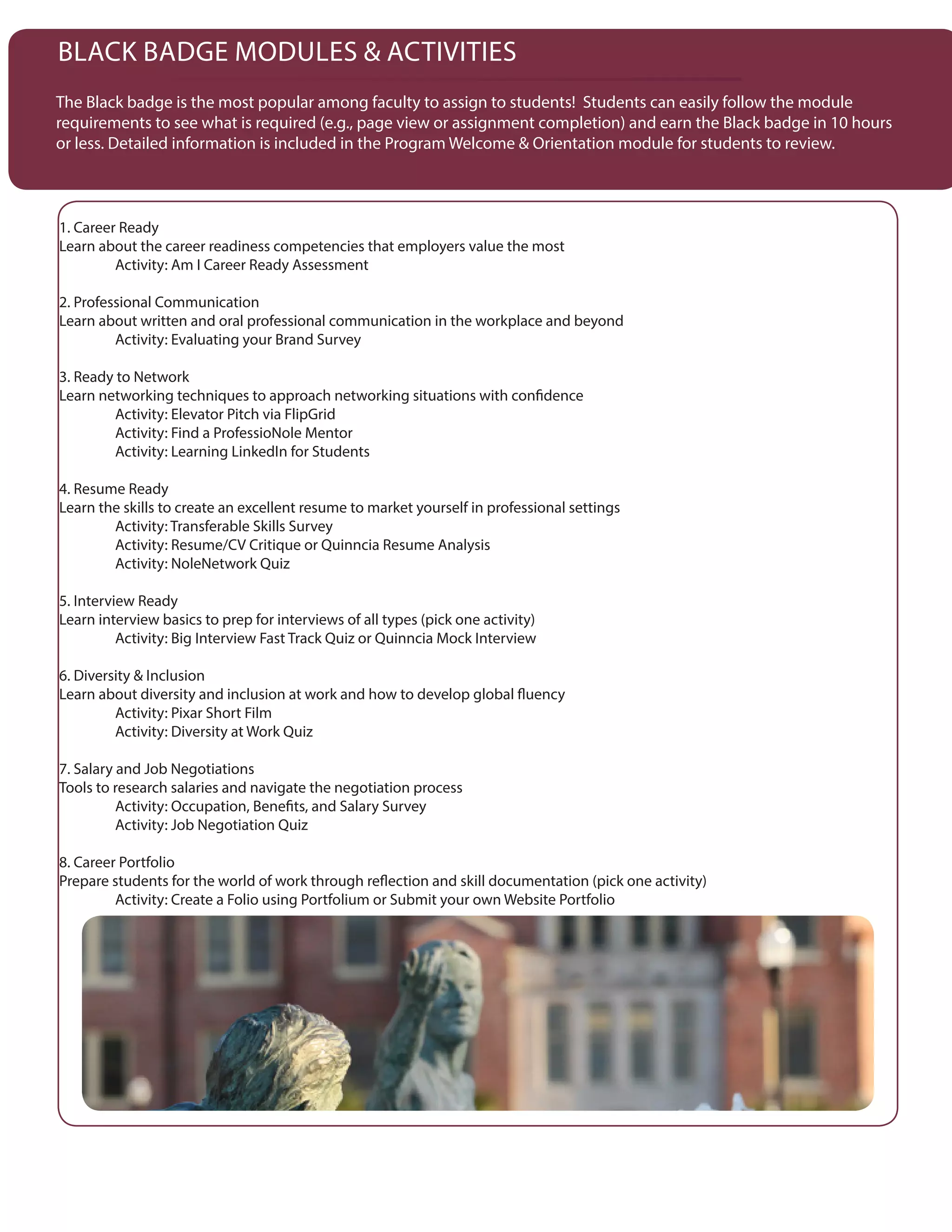 ProfessioNole Ready Instructor Guide | PDF