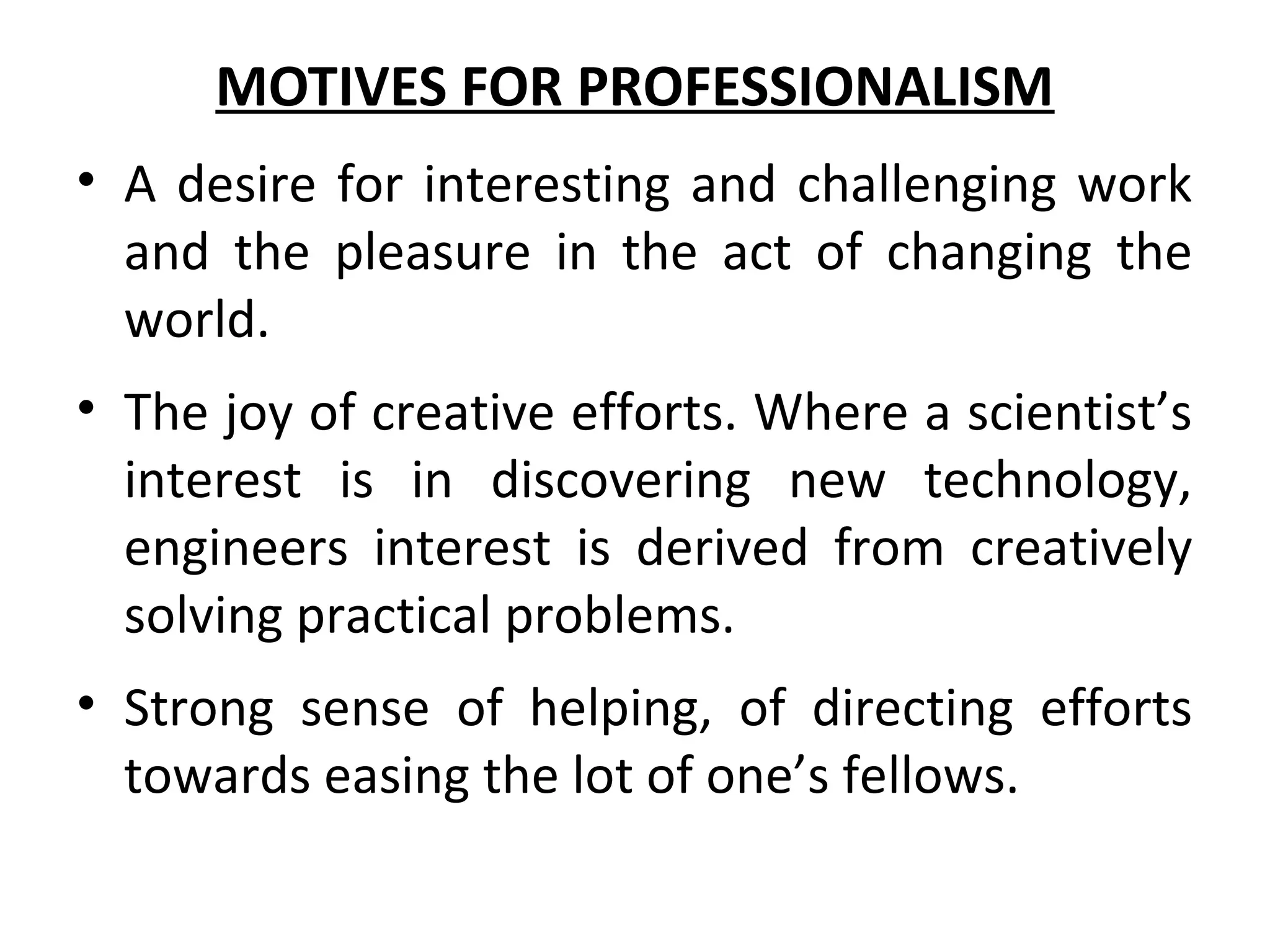 Profession & professionalism | PPT