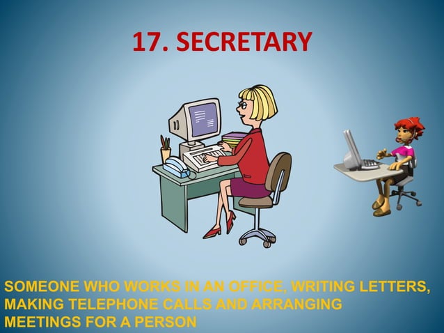 Professions and-ocupations | PPTX | Food & Drink