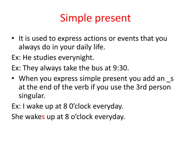 Professions and simple present | PPT