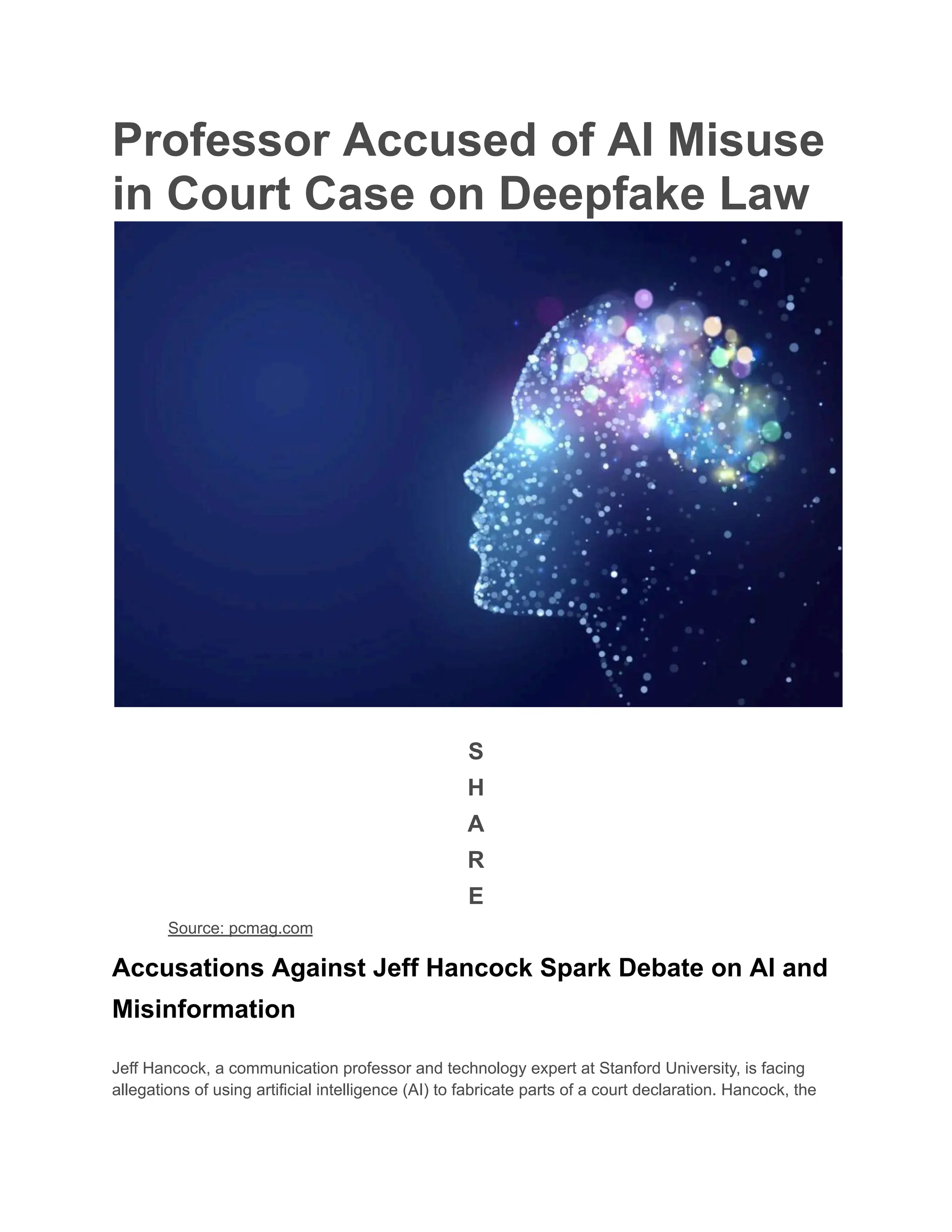 Professor Accused of AI Misuse in Court Case on Deepfake Law.pdf