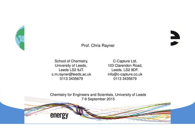 Professor Christopher Rayner, C Cpature | PPT