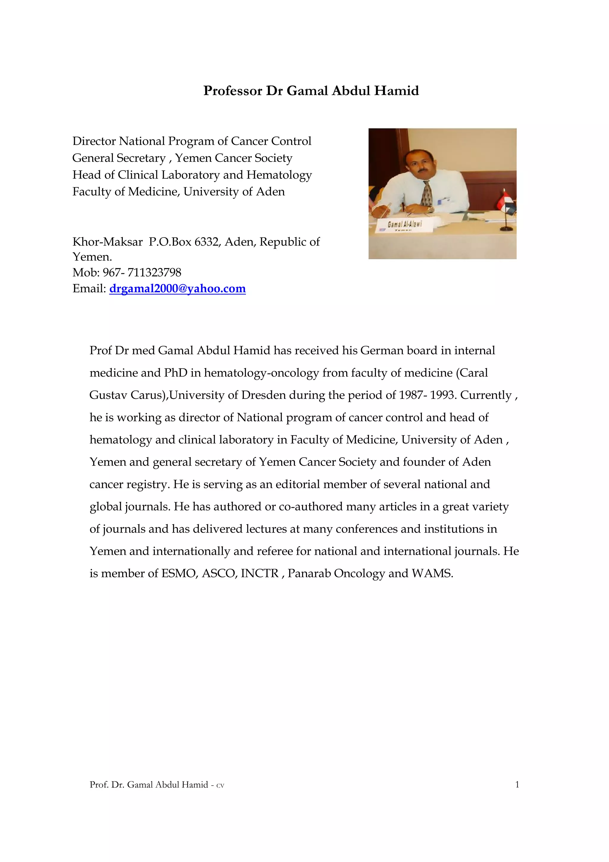 Professor gamal abdul hamid curriculum rerference n. 4 citation article ...