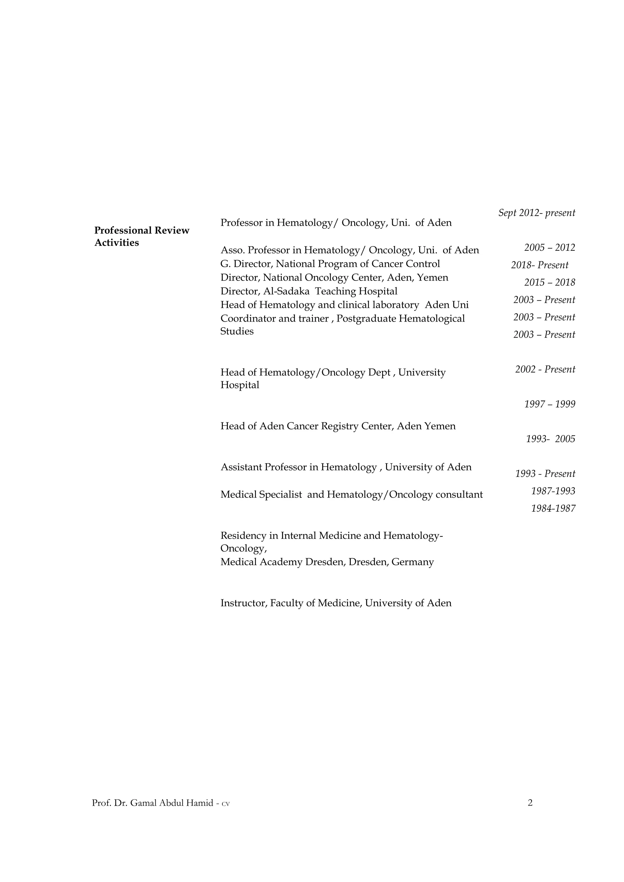 Professor gamal abdul hamid curriculum rerference n. 4 citation article ...
