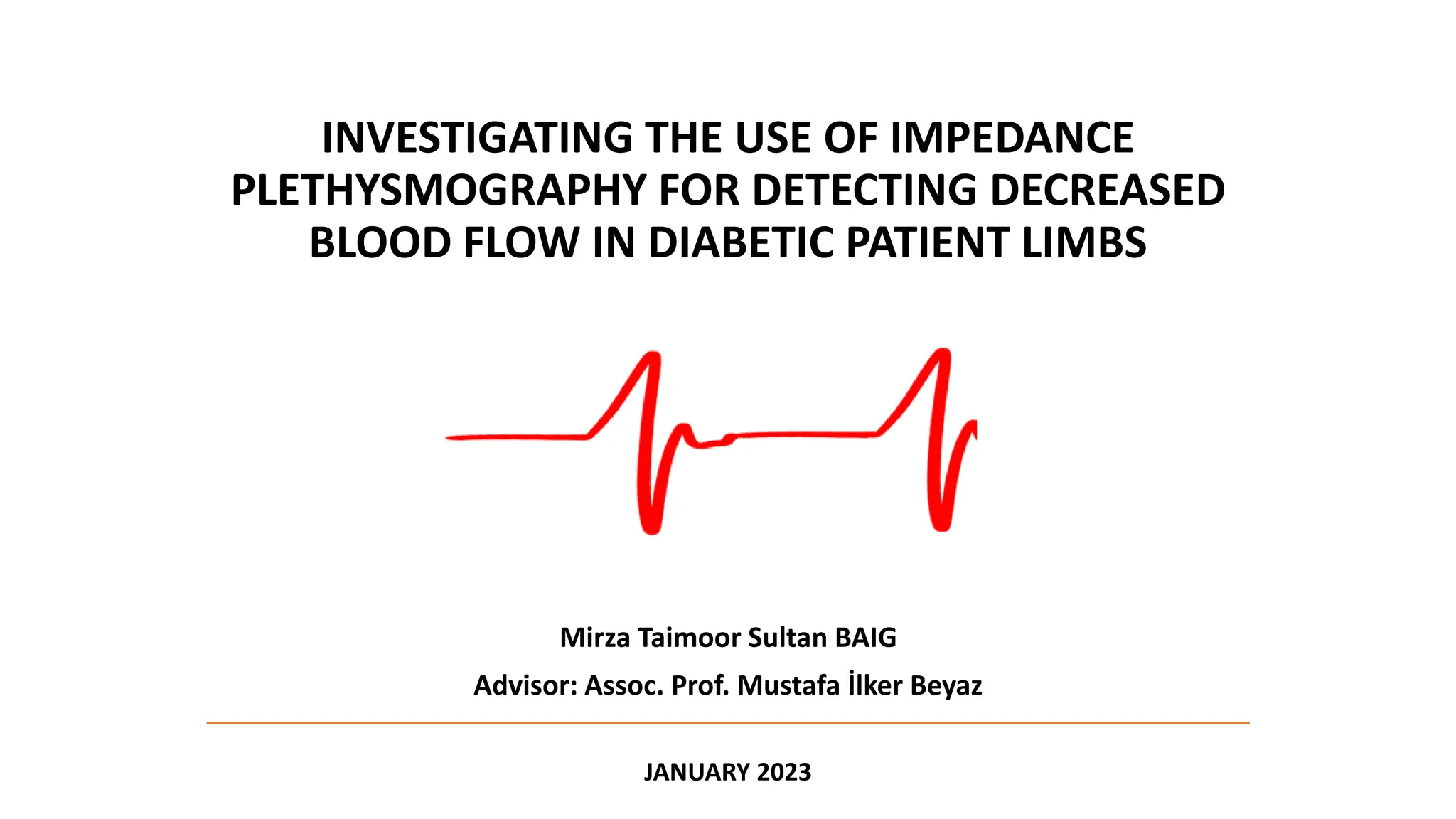 INVESTIGATING THE USE OF IMPEDANCE PLETHYSMOGRAPHY FOR DETECTING DECREASED BLOOD FLOW IN ...