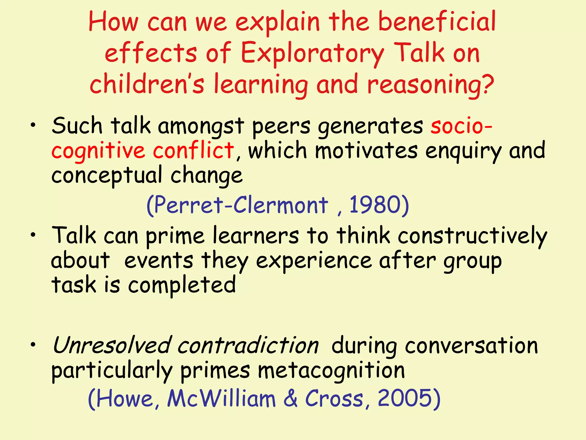 Exploratory talk - Professor Neil Mercer | PPT